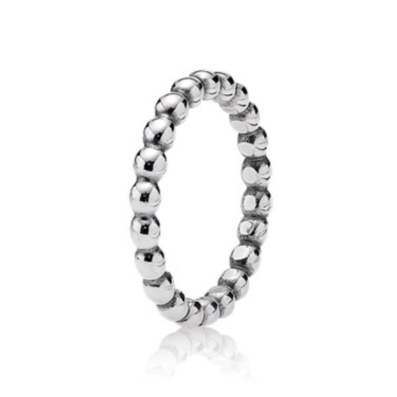 Pandora | Jewelry | New Pandora Beaded Elegance Sterling Silver Ring ...